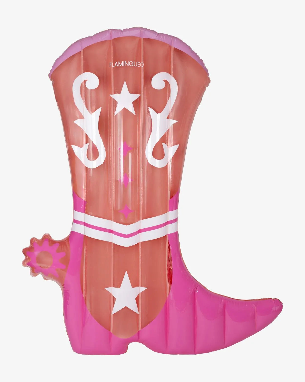 Flotador bota cowboy rosa I Flamingueo